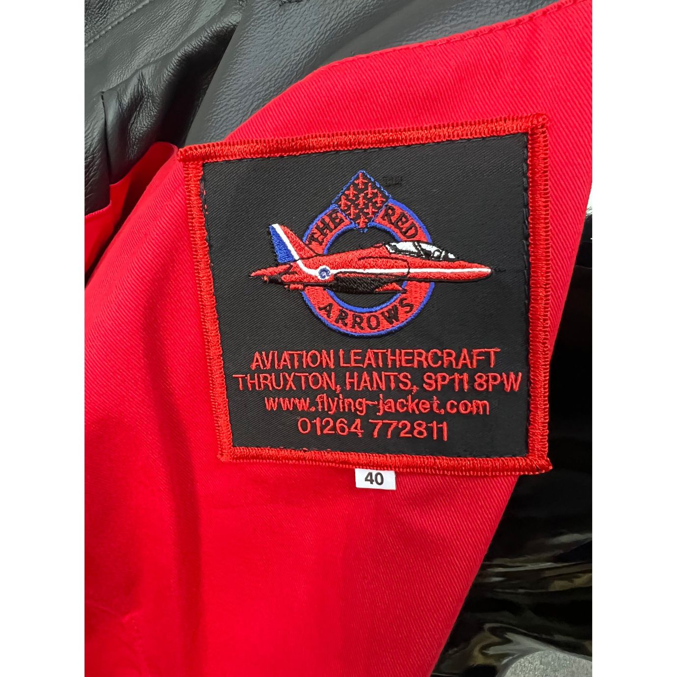 Red Arrows 50th Anniversary Team Leather Flying Jacket