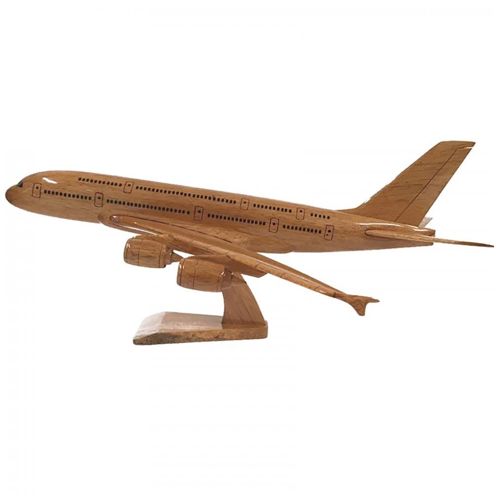Airbus A380 Wide Body Airliner Wooden Model from The Wooden Model Company