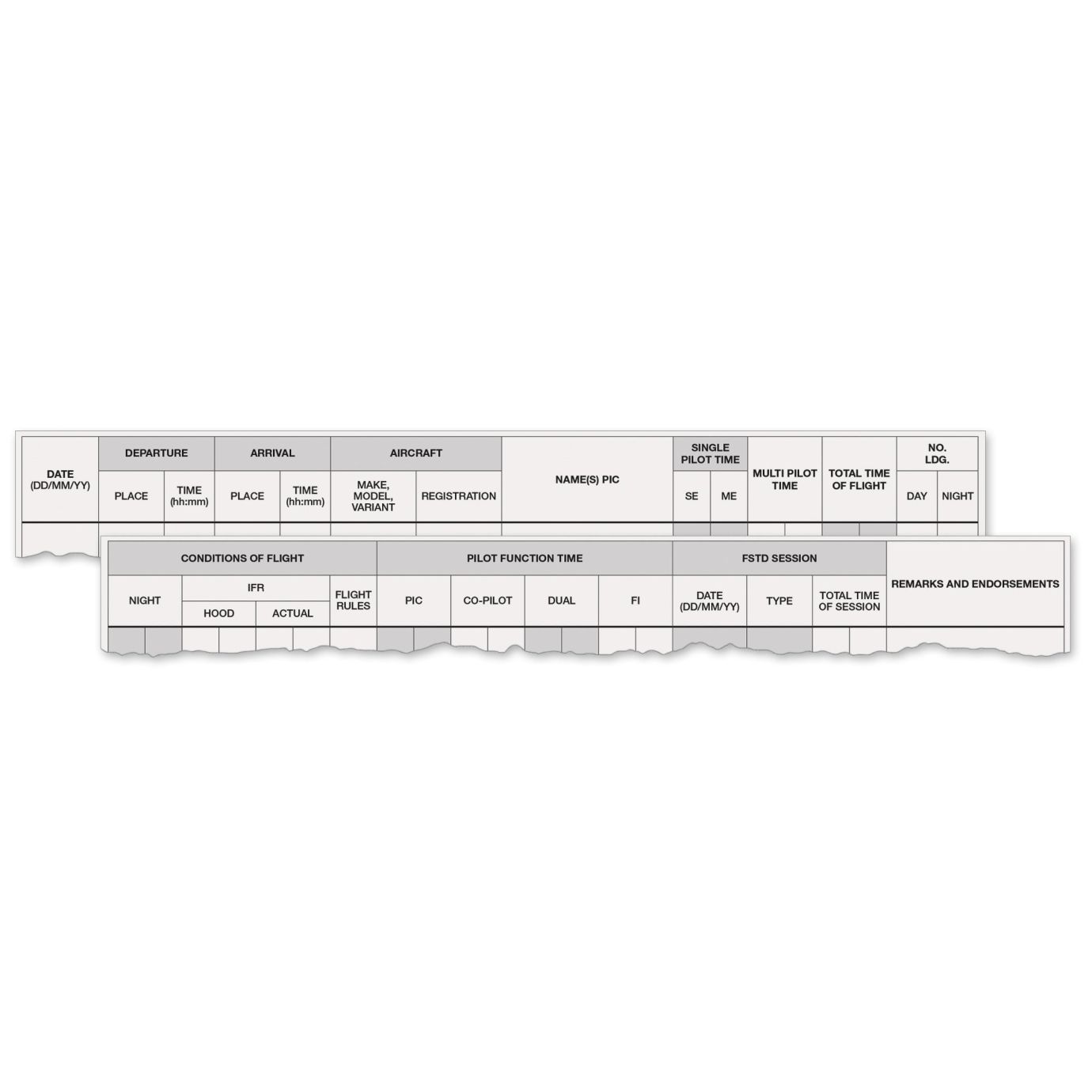 ASA Standard EASA FCL Pilot Log