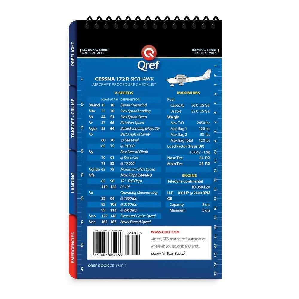 Qref Cessna 172R Skyhawk 1997-2006 Aircraft Checklist