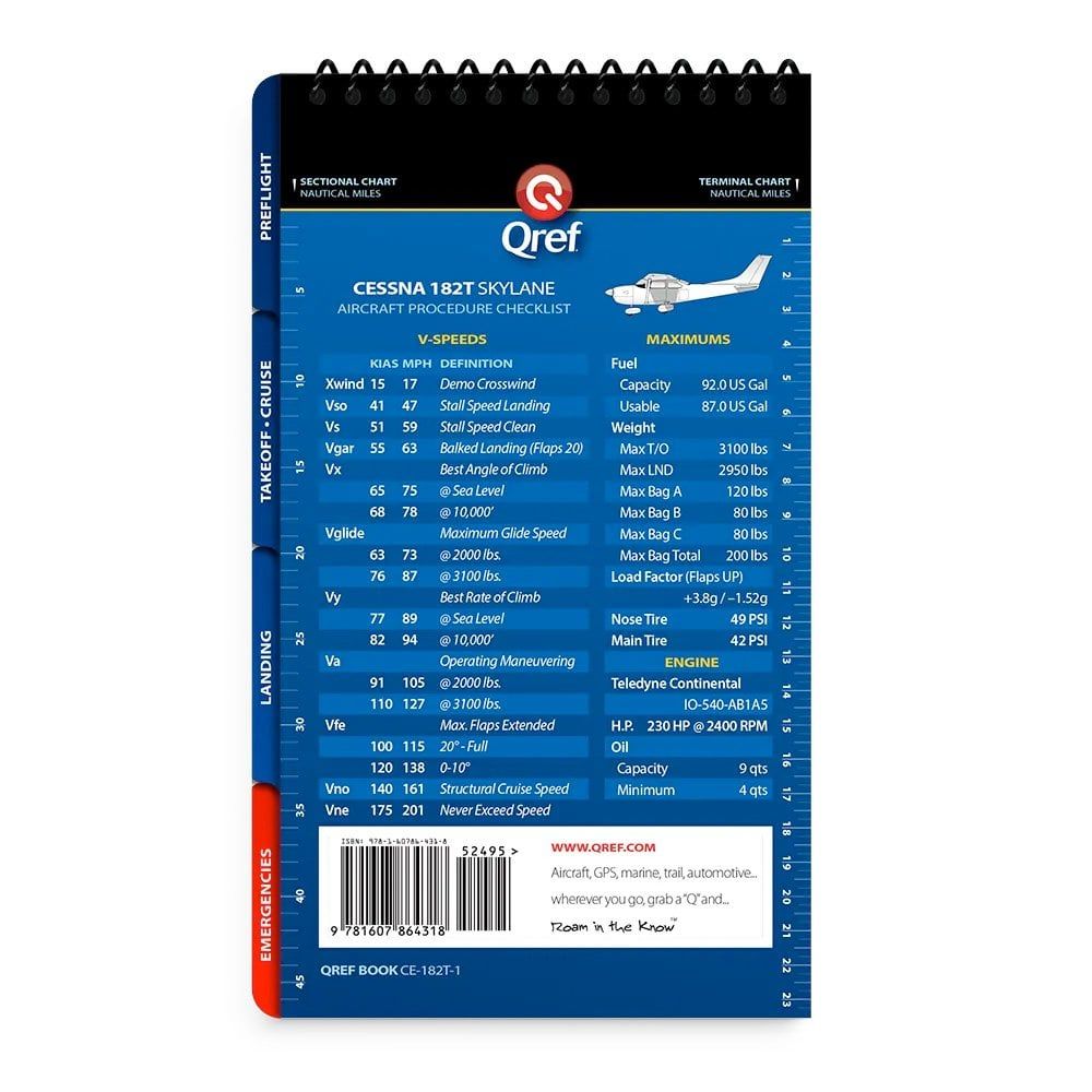 Qref Cessna 182T Skylane 2001+ Aircraft Checklist