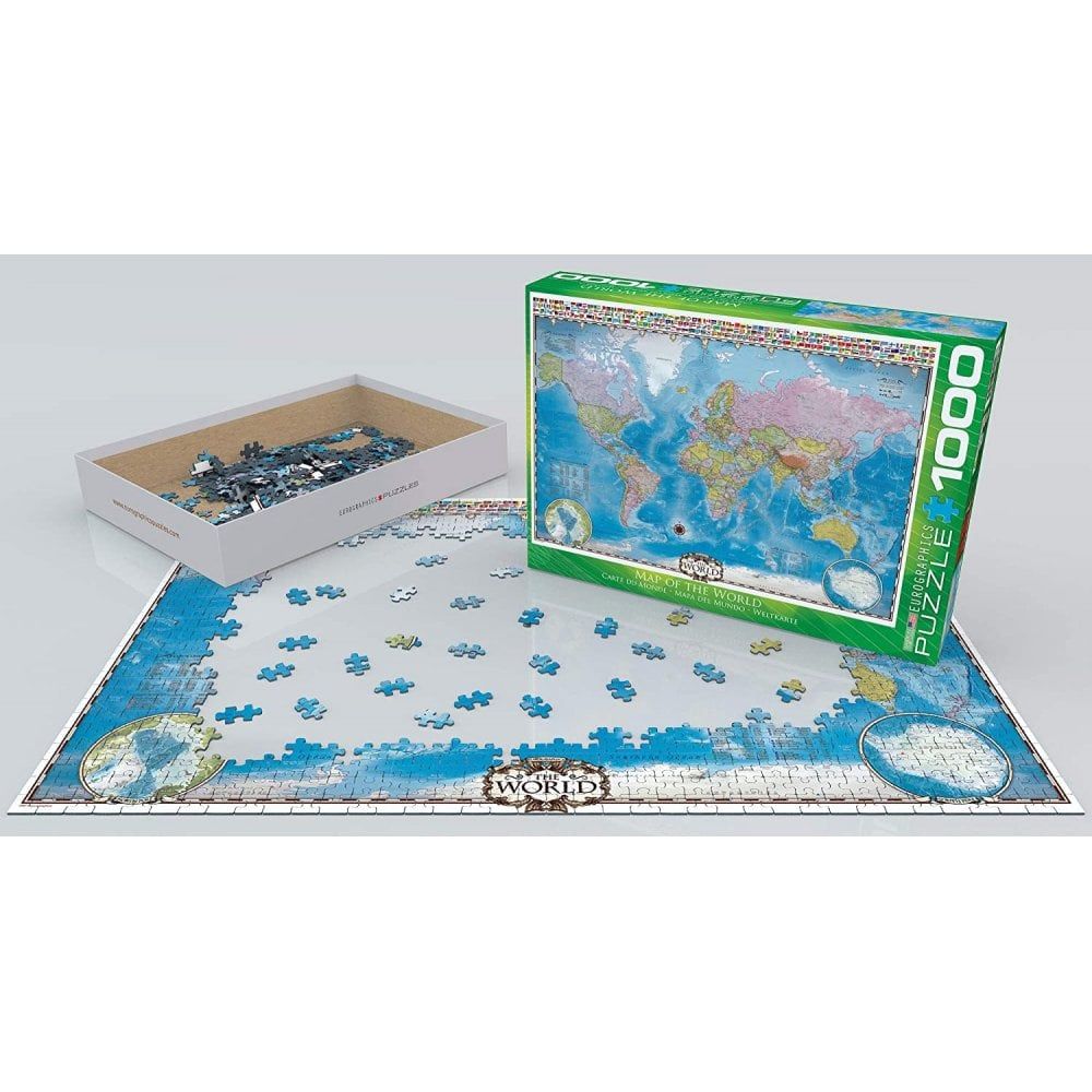 EuroGraphics Map Of The World Jigsaw Puzzle (1000 pieces)