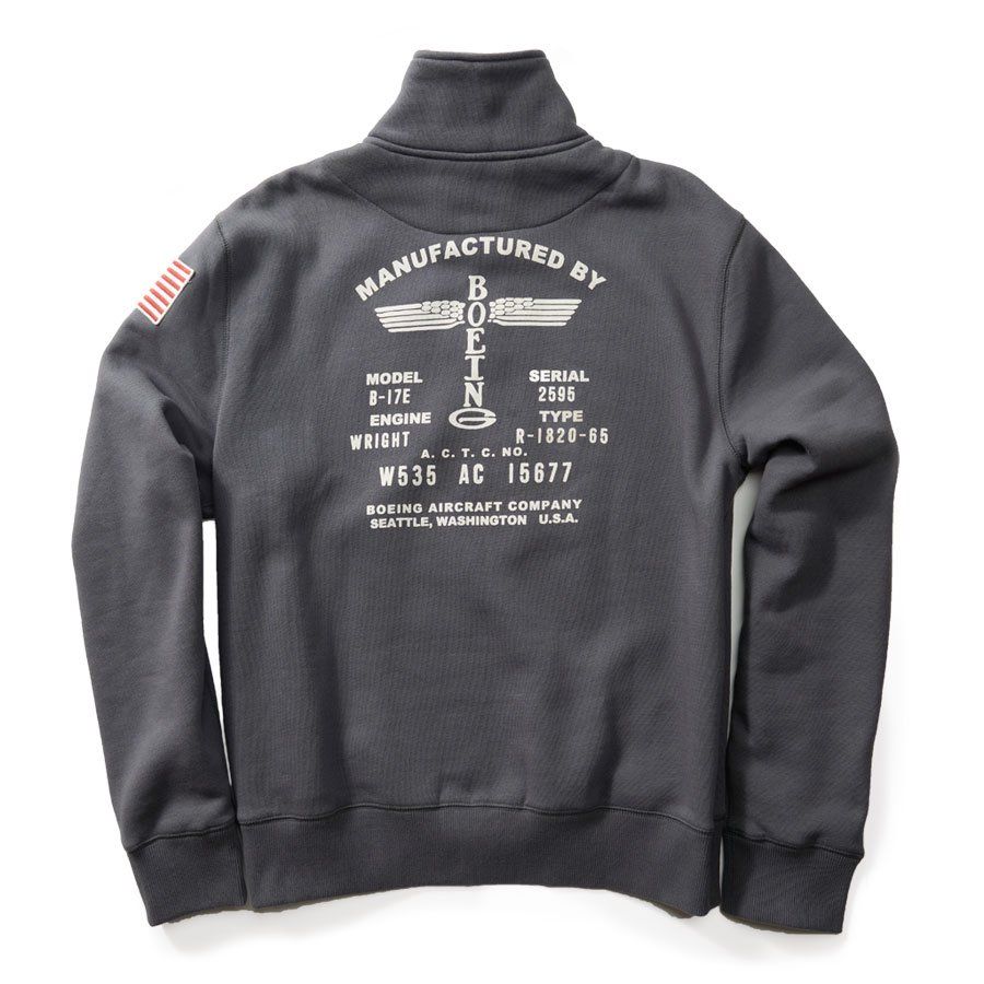 Red Canoe Boeing Vintage Logo Full Zip