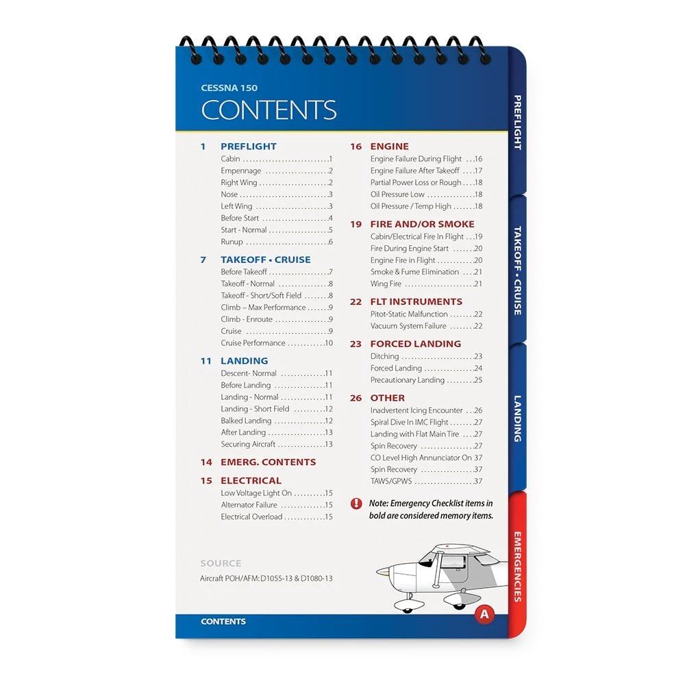 Cessna 150 - 1959-77 Aircraft Checklist | Flightstore