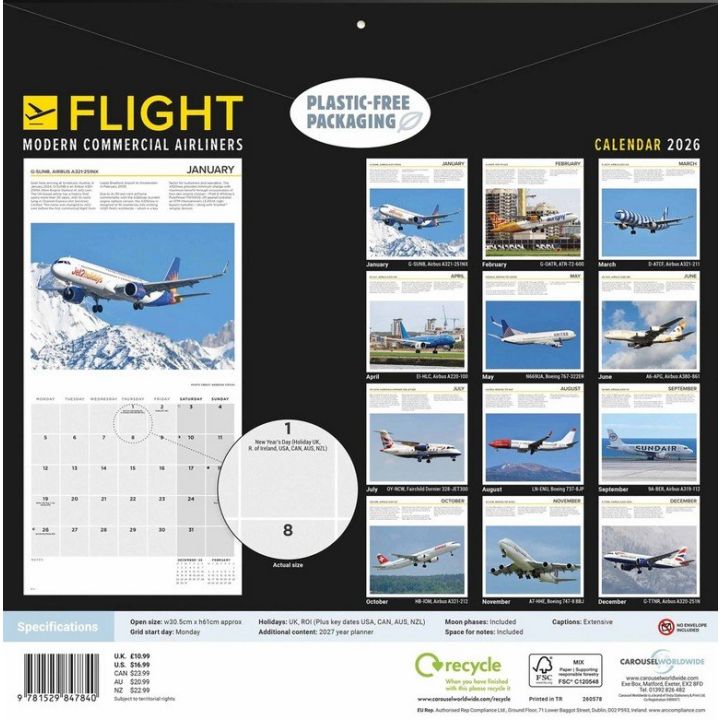 Aviation & Aircraft Calendars | Plane Calendars | Flightstore