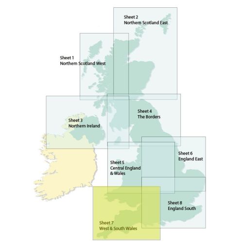 CAA The West & South Wales1:250 000 Scale UK VFR Chart - Sheet 7