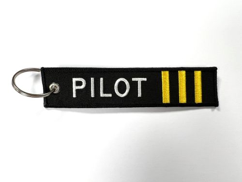 Pilot Stripes RBF Embroidered Keyring