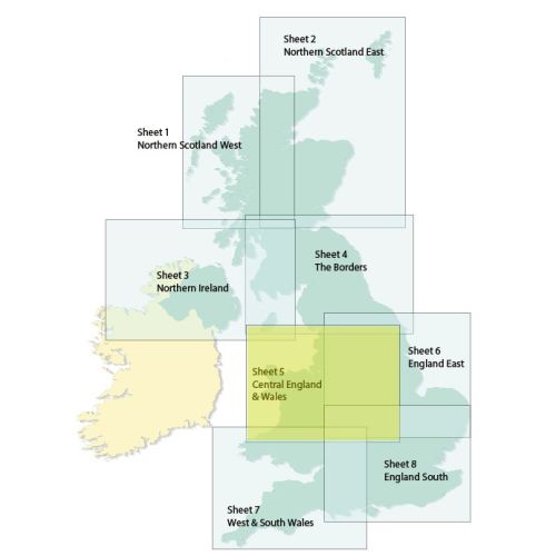 CAA Central England & Wales 1:250 000 Scale UK VFR Chart - Sheet 5