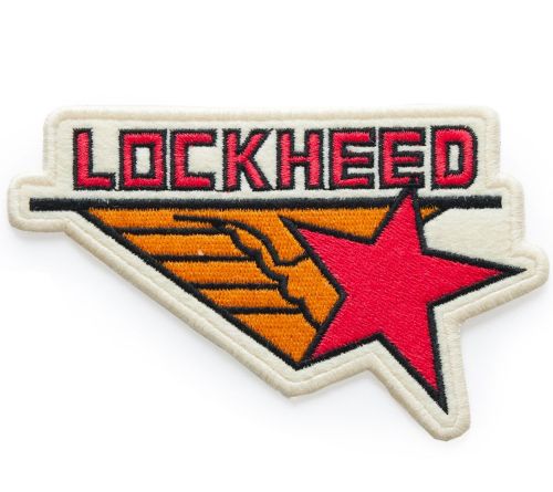 Red Canoe Lockheed Logo 4.5" Patch embroidered patch