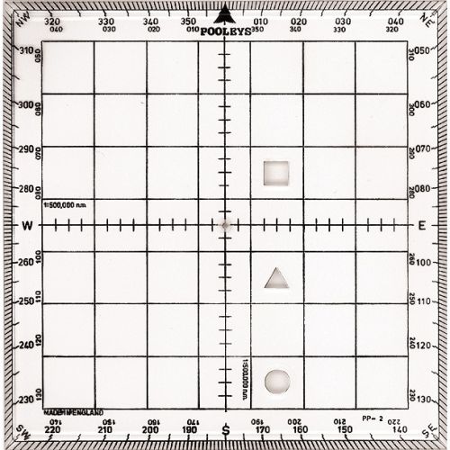 Protractor Square Commercial Style by 'Pooleys' from Flightstore.co.uk
