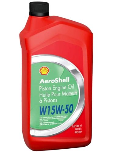 AeroShell 15W-50 Oil - 1 USQ Bottle