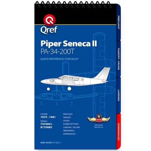Qref Piper Seneca II PA-34-200T (1975-81) Aircraft Checklist | Flightstore