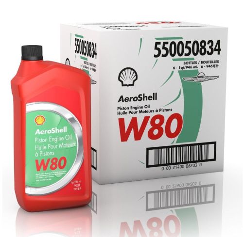 Aeroshell Oil W80 - 6 x 1 US Quart Bottles | FlightStore