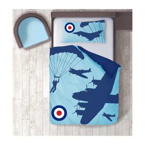 RAF Aircraft Reversible Single Duvet Cover and Pillowcase Set