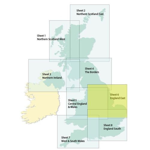 CAA England East 1:250 000 Scale UK VFR Chart - Sheet 6