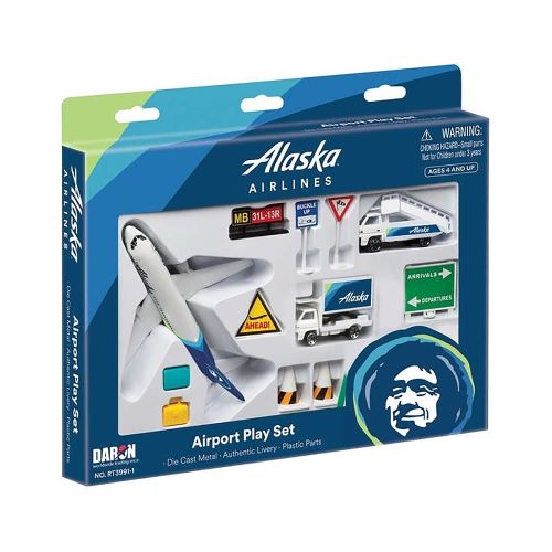 Alaska Airlines 12 Piece Model Play Set from Daron