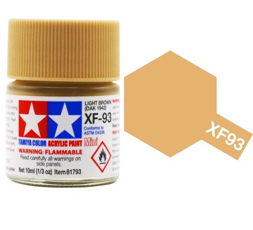Tamiya XF-93 Light Brown DAK 1941 Matt Acrylic Paint 10ml