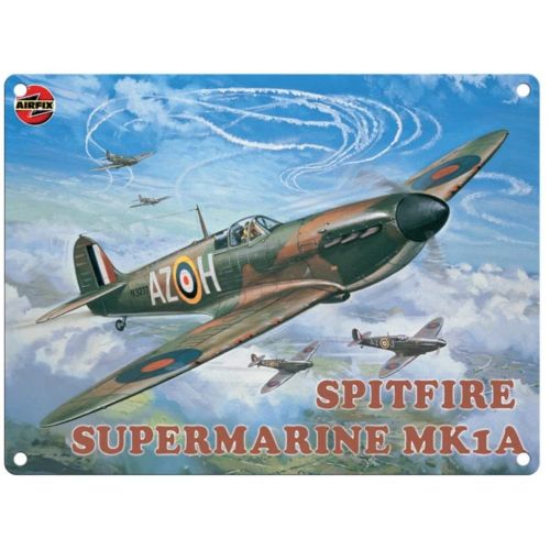 Supermarine Spitfire Mk1a Metal Sign