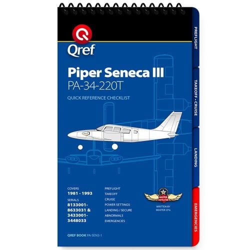 Qref Piper Seneca III (1981-93) Aircraft Checklist | Flightstore