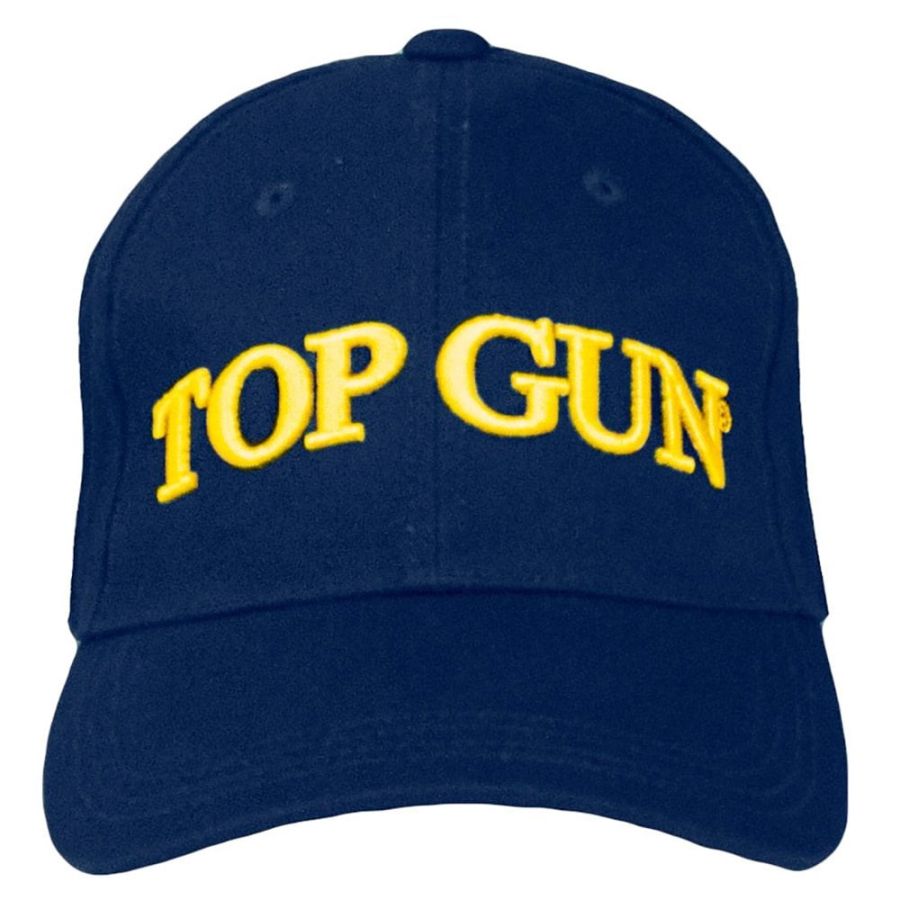 Top Gun Plain Logo Baseball Cap in Navy
