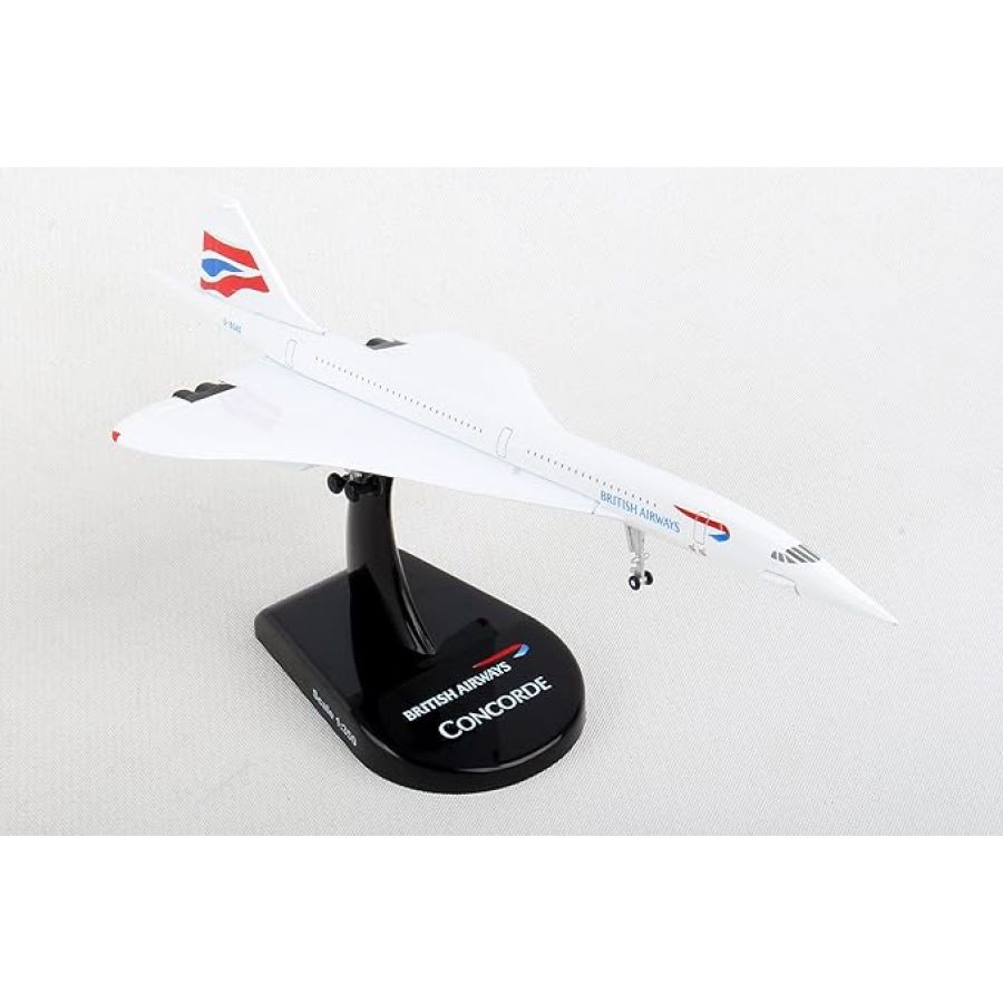Daron Postage Stamp British Airways Concorde Diecast Model - Scale 1:350