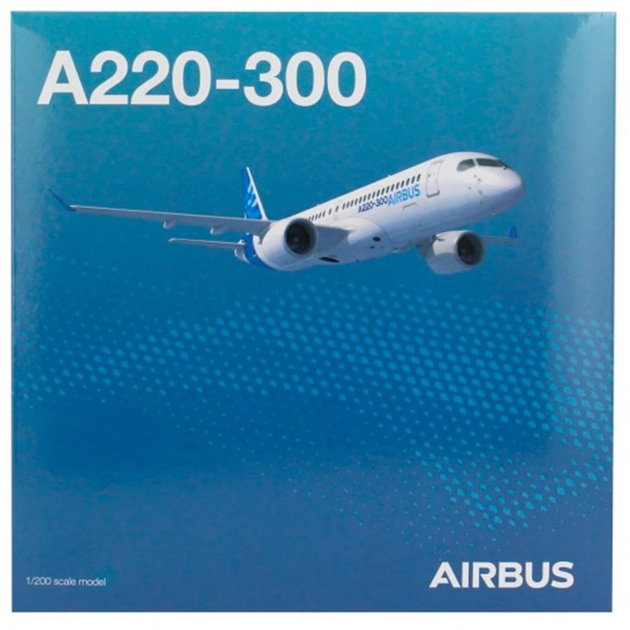 Airbus A220-300 Diecast Scale Model - Scale 1:200 - House Colours