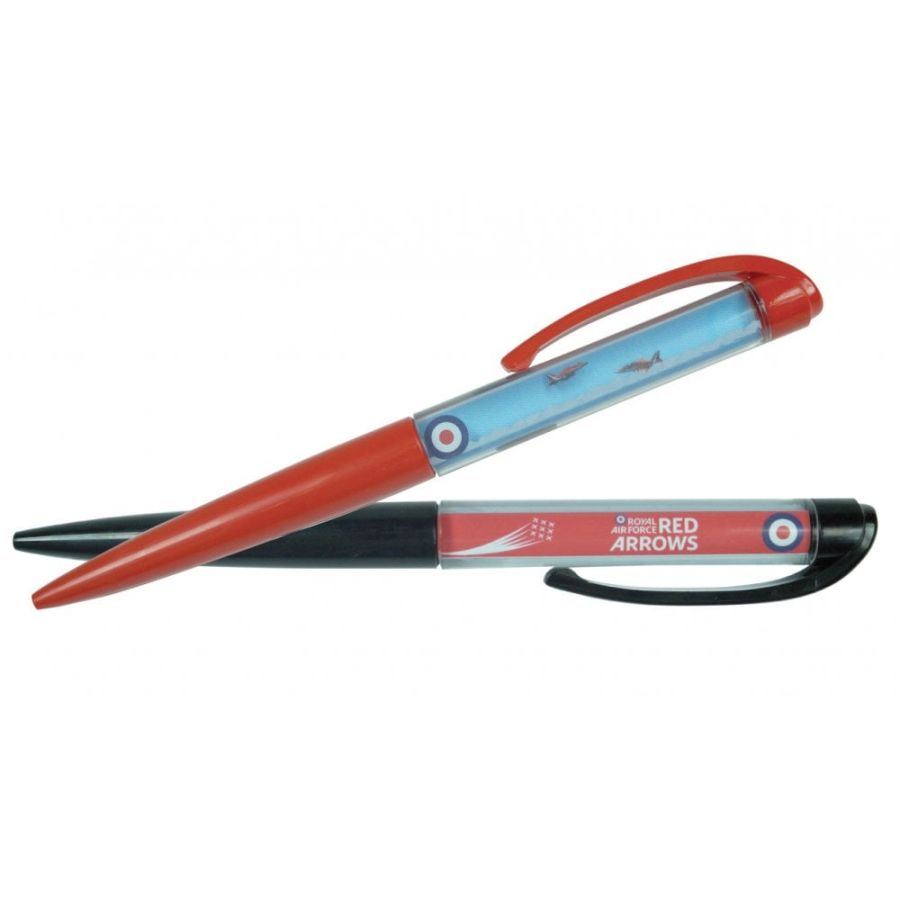 Red Arrows Floating Action Ball Pen - Black Barrel