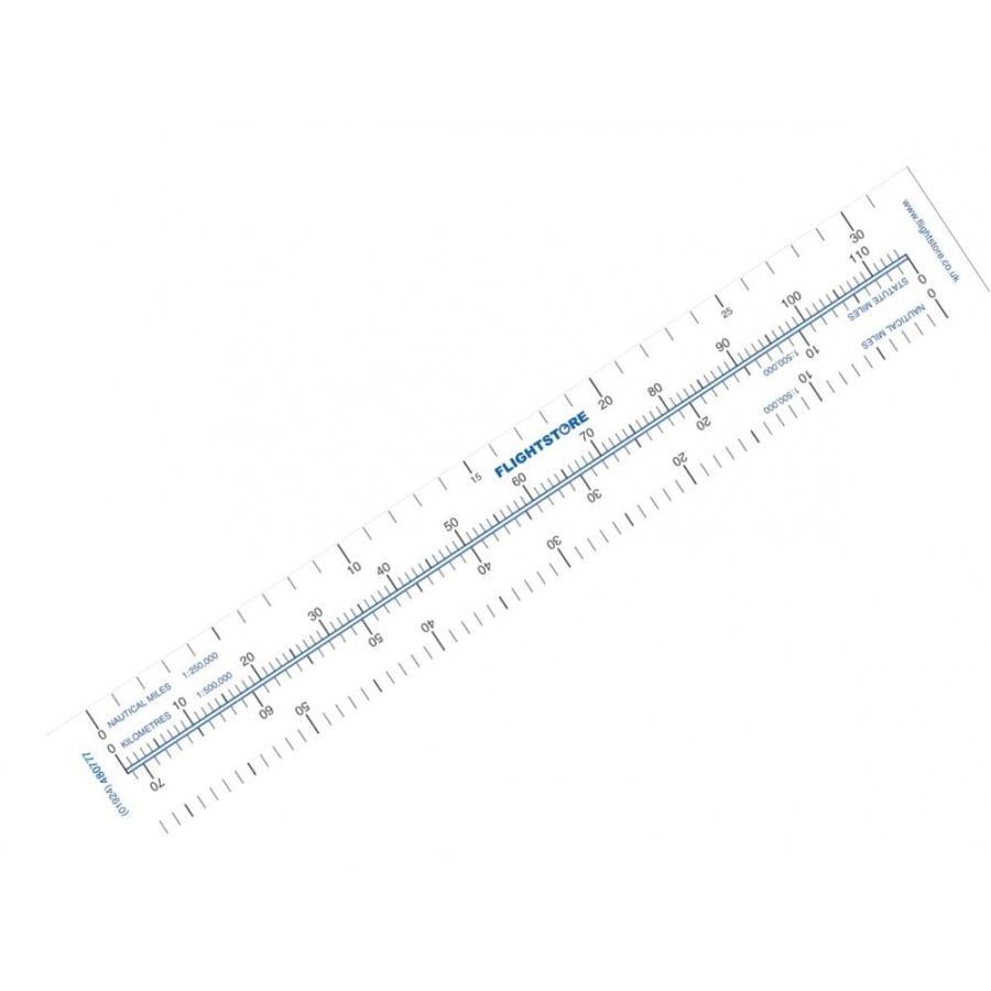 Aviation Short Chart Ruler for aeronautical charts