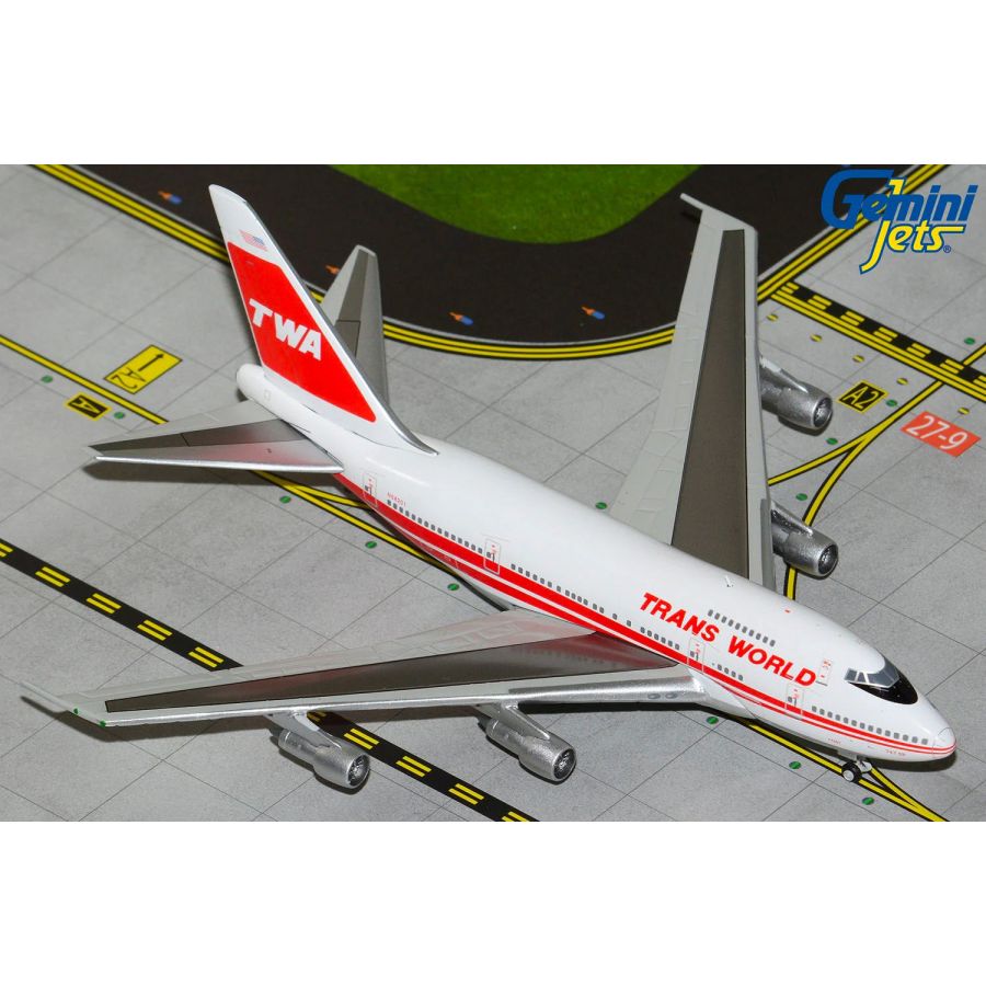 Gemini Jets TWA Boeing 747SP "Boston Express" Diecast - N58201 - 1/200 ...