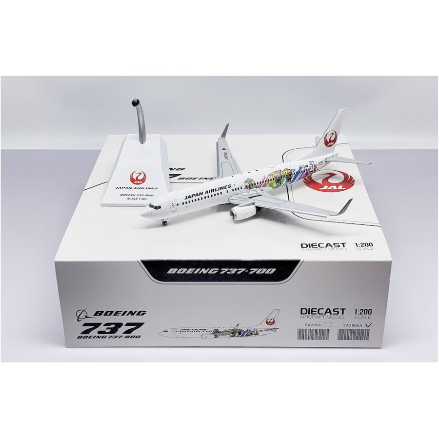 JC Wings Japan Airlines B737-800 Flaps Down Diecast "Shimajiro Jet ...