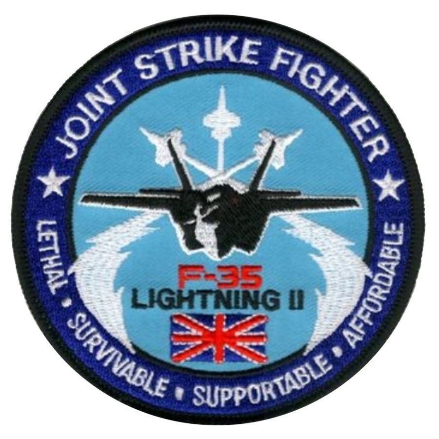 F-35 Lightning II RAF Joint Strike Fighter Embroidered Patch