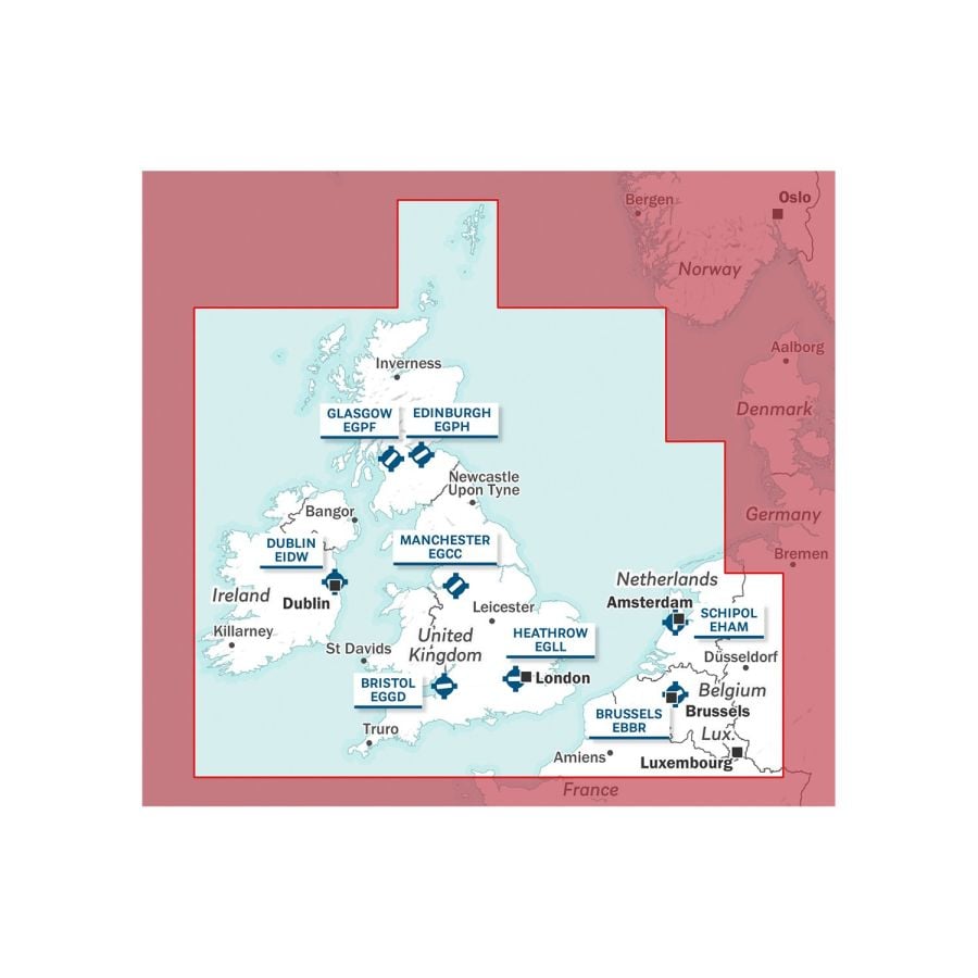 Editerra Air Million UK & Ireland VFR 1:1,000,000 Chart - 2025