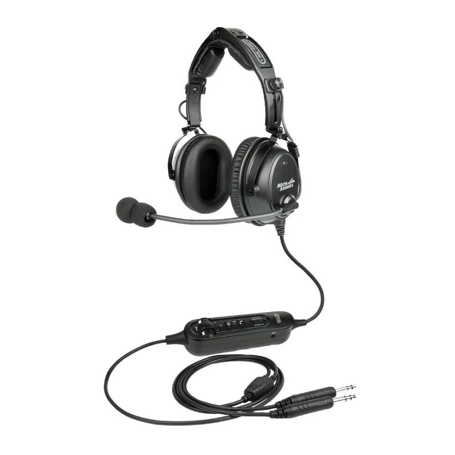 Micro Avionics Aero 300 ANR GA Headset with Stereo Bluetooth