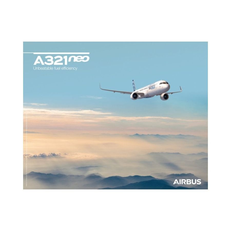 Airbus A321Neo Poster - Sky View | Flightstore