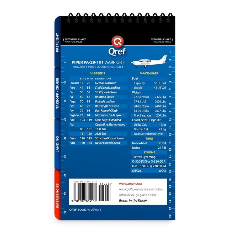 Qref Piper Warrior II PA-28-161 (1977-95 ) Aircraft Checklist