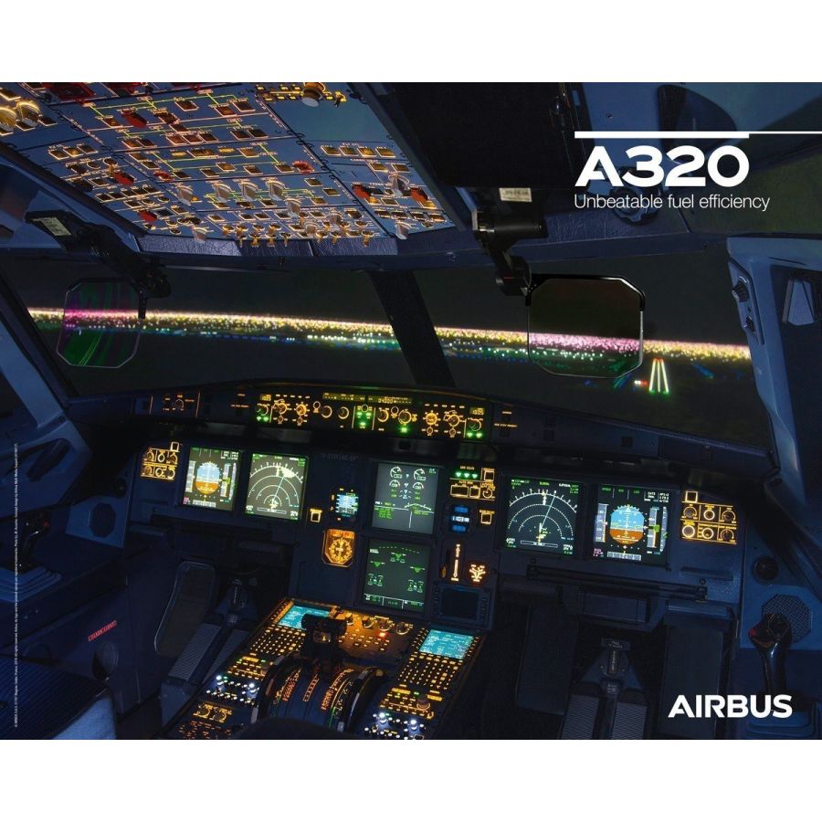 Airbus A320Neo Poster - Cockpit View | Flightstore