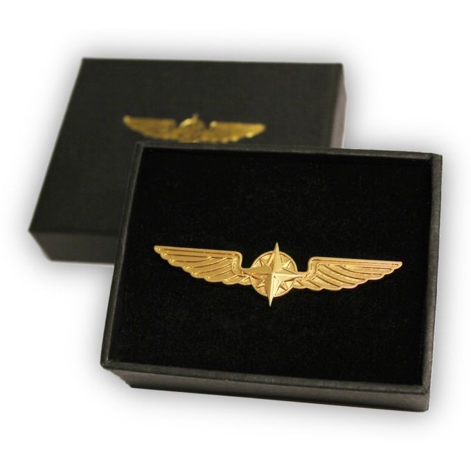 Design4Pilots Pilot Metal Wings in Gold - Large (5cm)