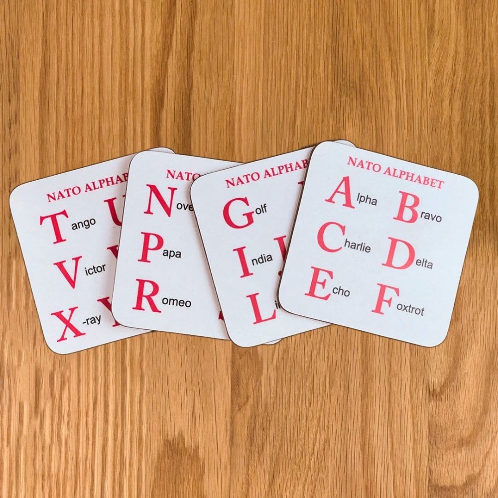 McLaggan NATO Alphabet Coasters - Set of 4