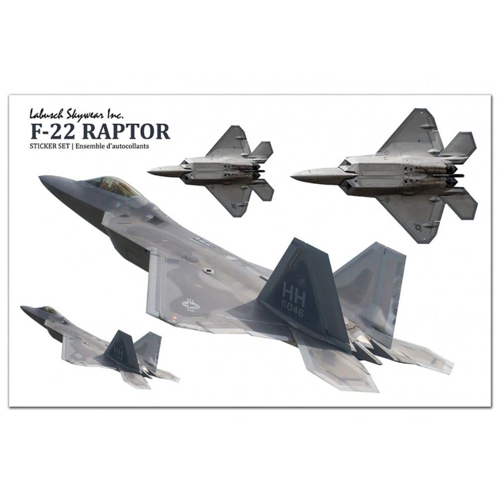 F-22 Raptor Sticker Sheet