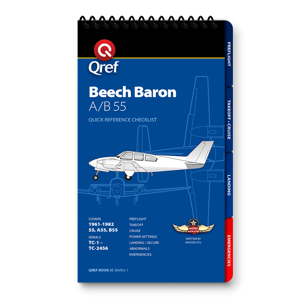 Qref Beechcraft Baron A/B55 Aircraft Checklist