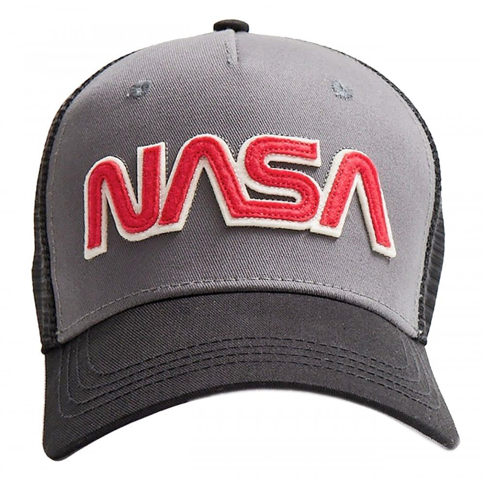 Red Canoe NASA Worm Logo Mesh Back Cap - Grey
