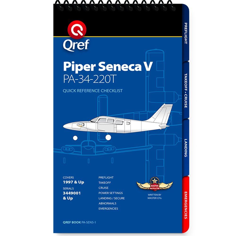 Qref Piper Seneca V PA-34-200T (1997+) Aircraft Checklist | Flightstore
