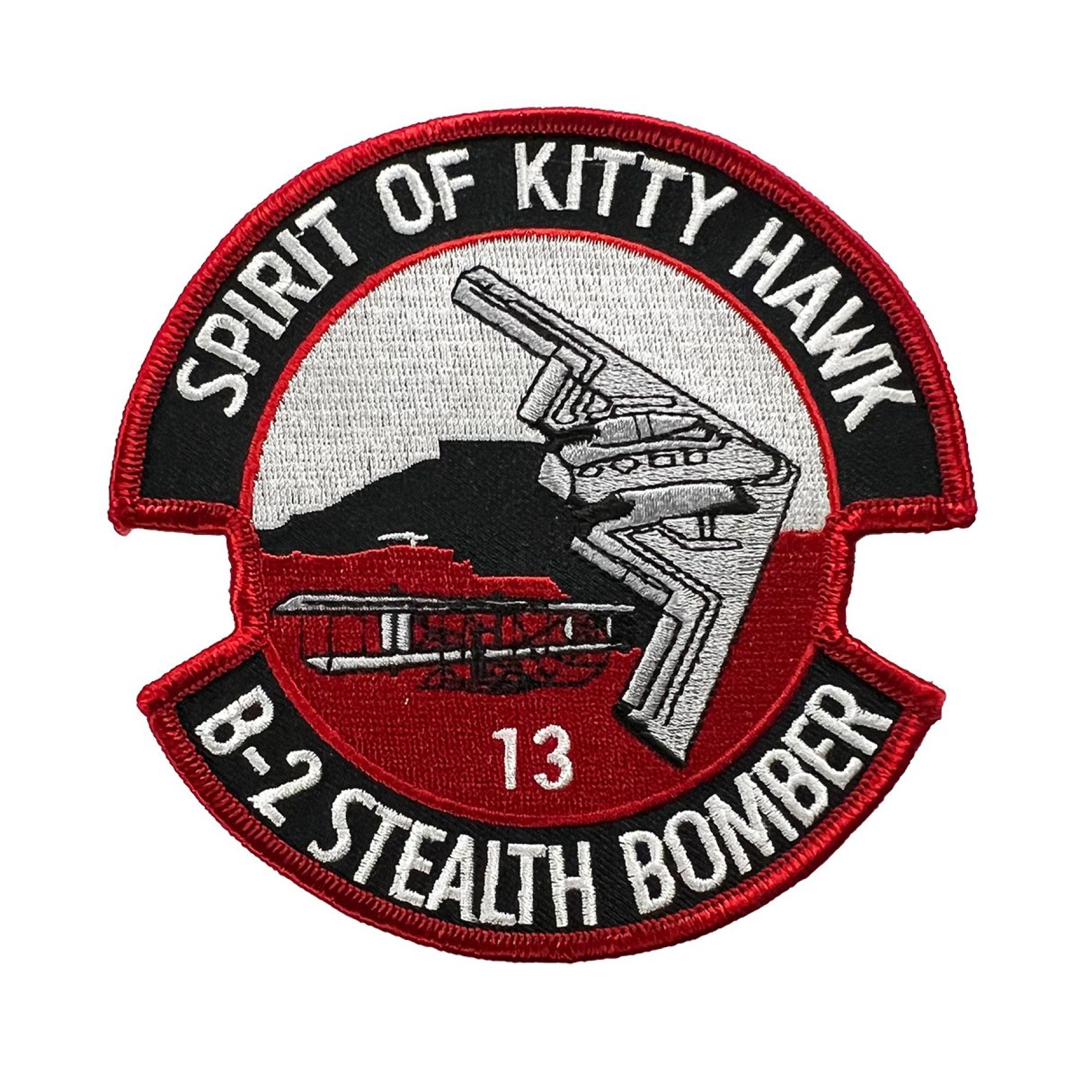 Spirit of Kitty Hawk B-2 Stealth Bomber Embroidered Patch