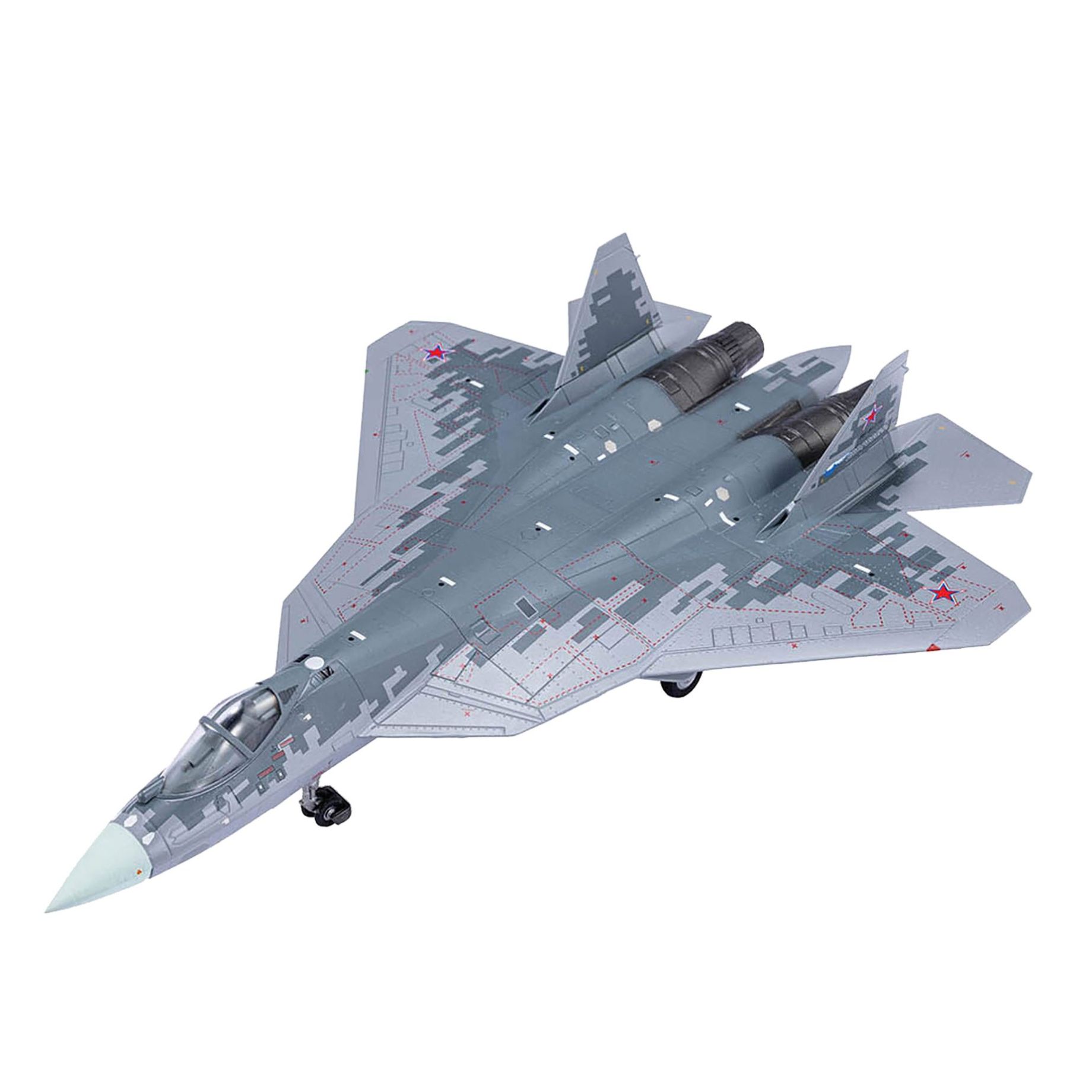 AF1 Models Sukhoi Su-57 Russian AF 056 Prototype 'Shark Scheme' Diecast ...