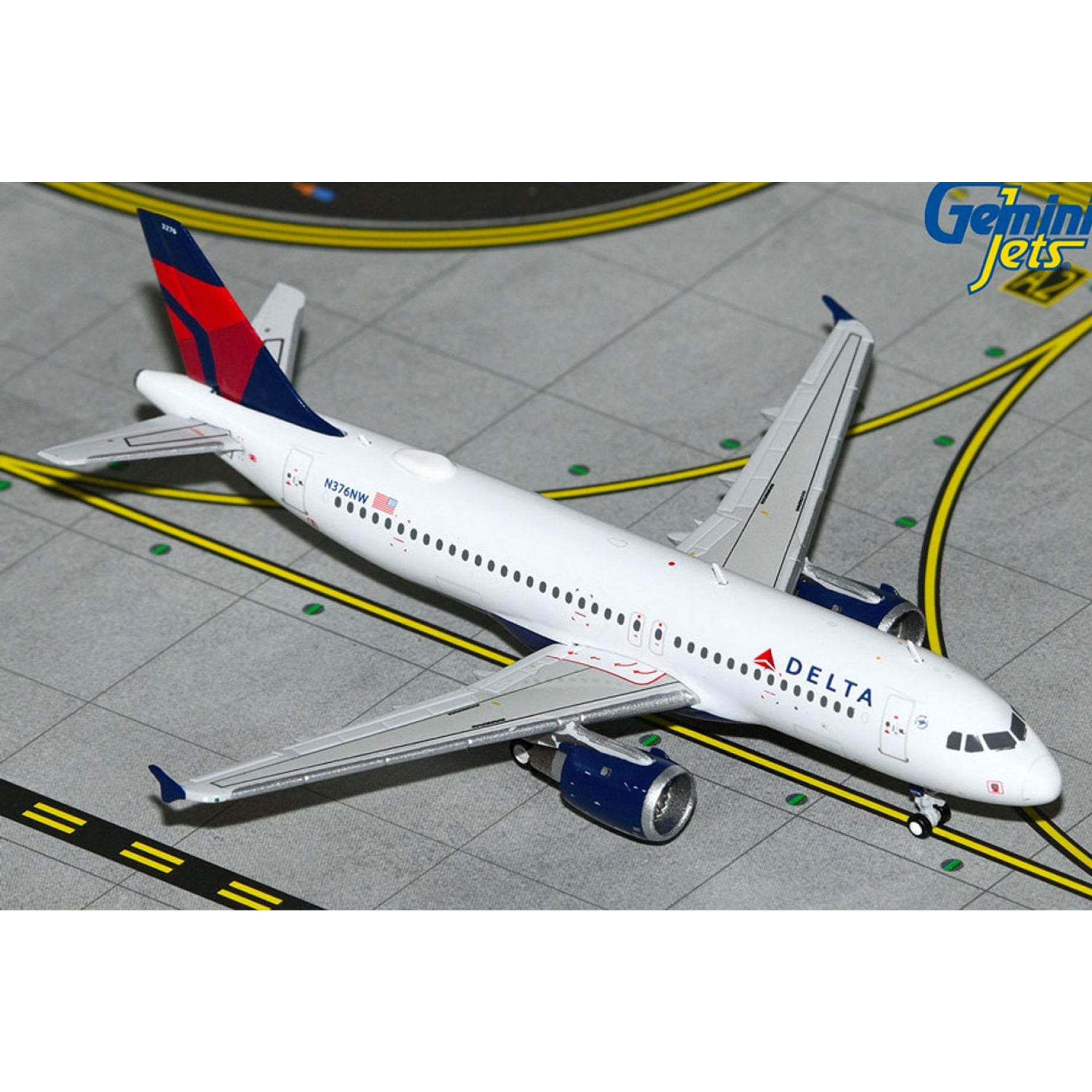 Gemini Jets Delta Airlines Airbus A320 Diecast - N376NW - 1/400
