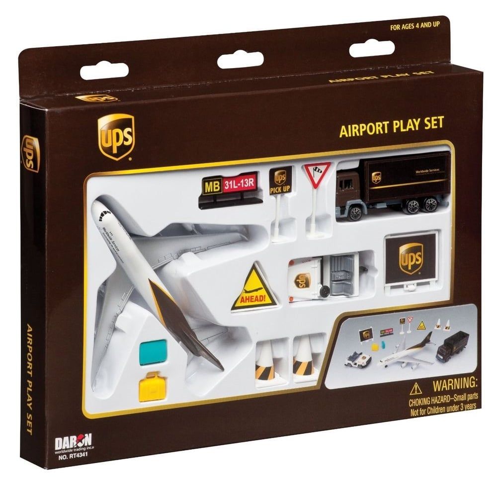 Daron UPS Airport 12 Piece Model Play Set