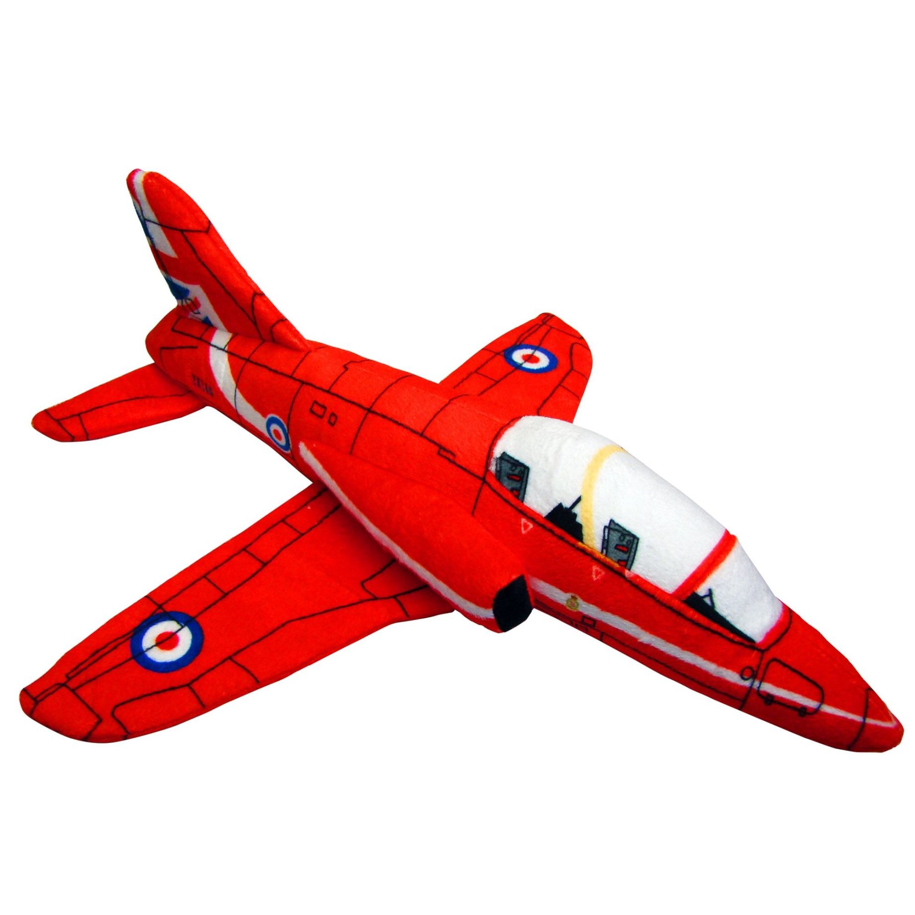 Red Arrows Hawk Large Plush Plane