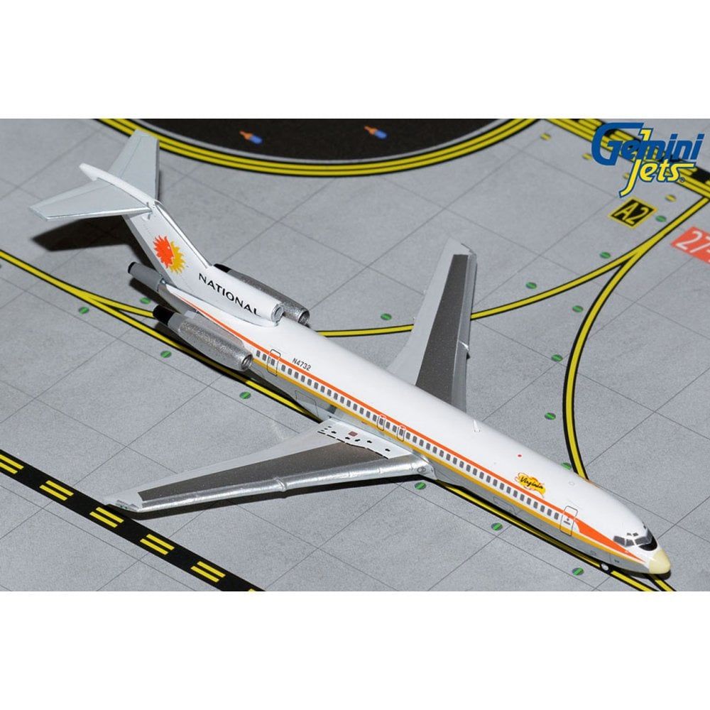 Gemini Jets National Airlines B727-200 Polished Belly Diecast Model ...