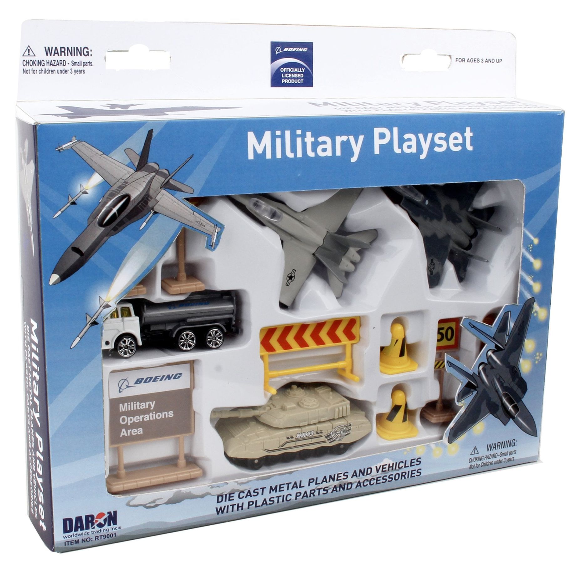 Daron Boeing Modern Military Airport Play Set