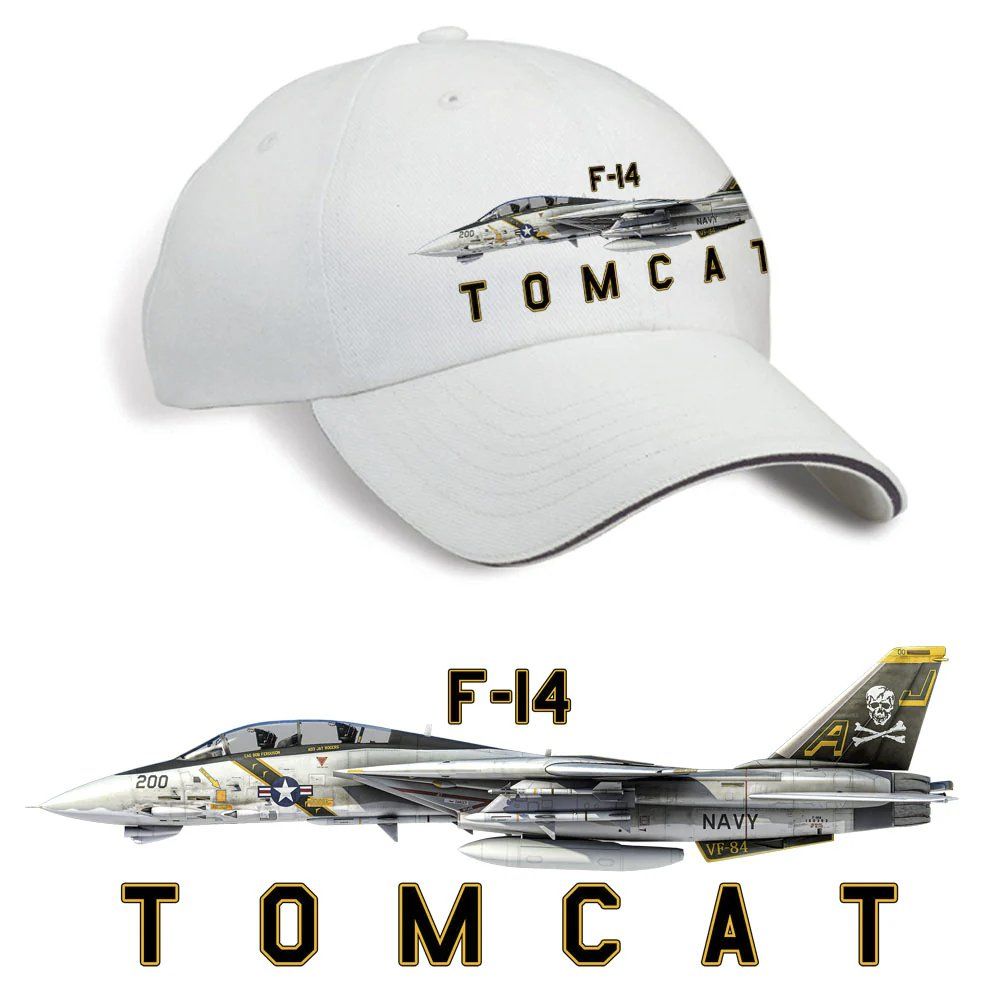 F-14 Tomcat Printed Profile Baseball Cap